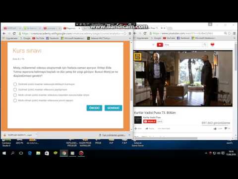 YOUTUBE KURS SINAVI CEVAPLARI [ AÇIKLAMADA DİREKT CEVAP ]