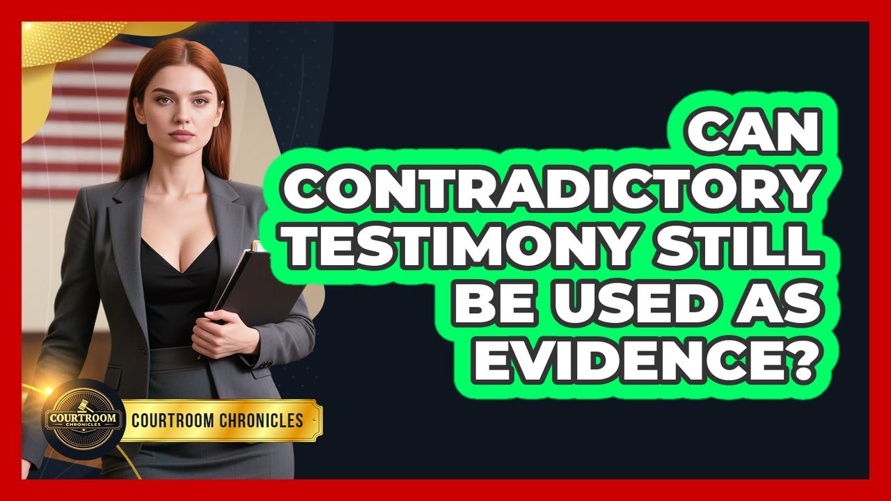 Can Contradictory Testimony Still Be Used As Evidence? - Courtroom ...