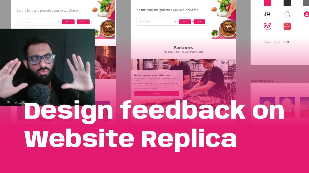 Design Feedback on Foodpanda webpage Replica in Figma - YouTube