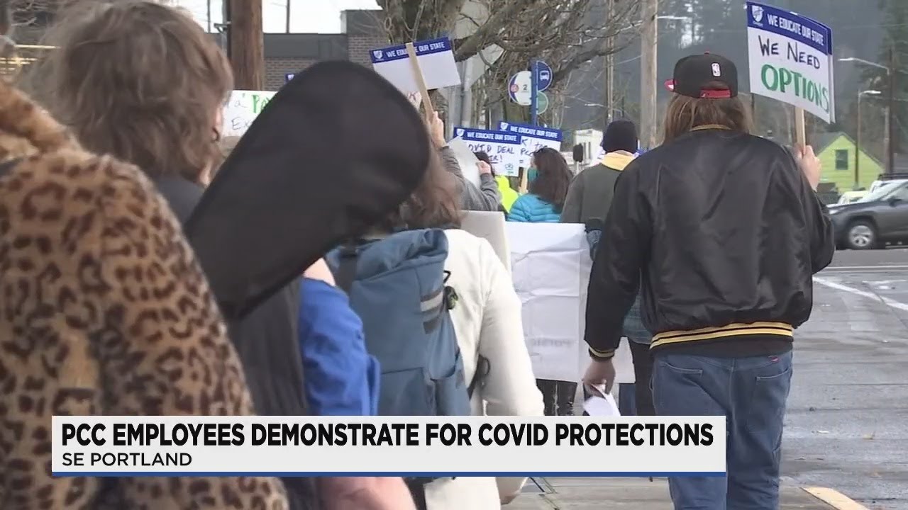 Portland Community College staff demonstrate to ask for more support ...