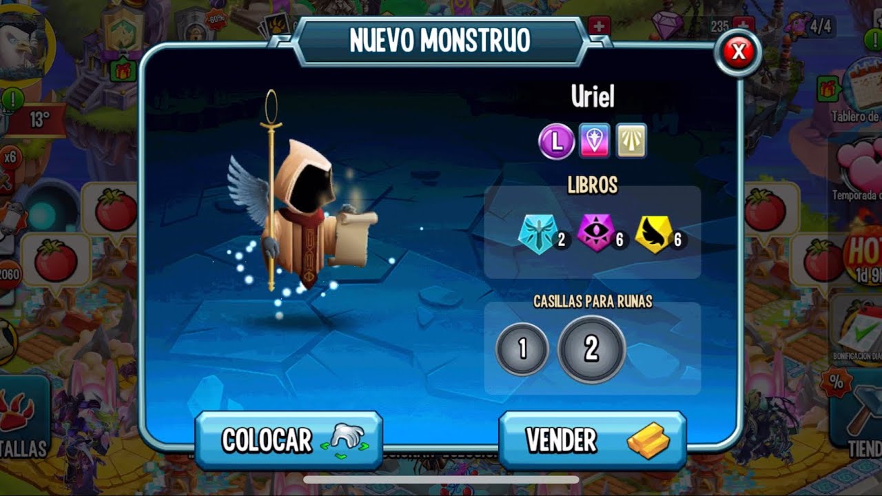Uriel (eclosión)-MONSTER LEGENDS - YouTube