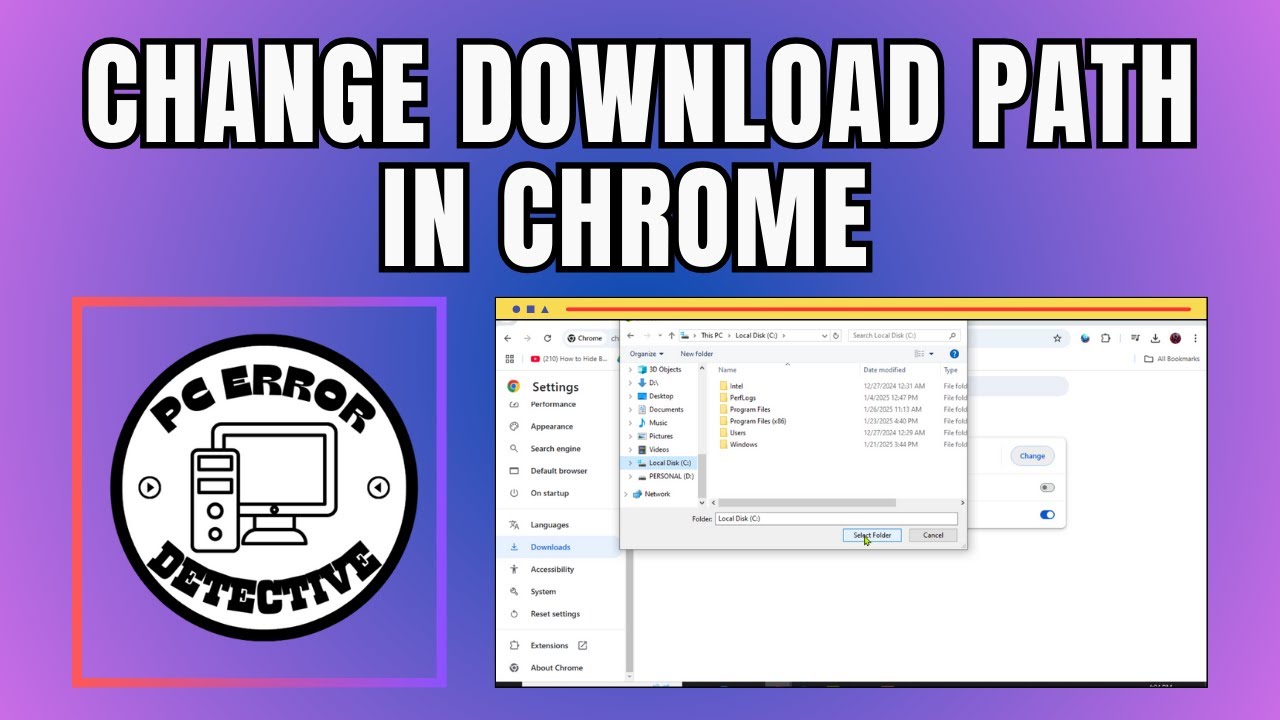 How to Change Download Path in Chrome - Step-by-Step Guide (2025) - YouTube
