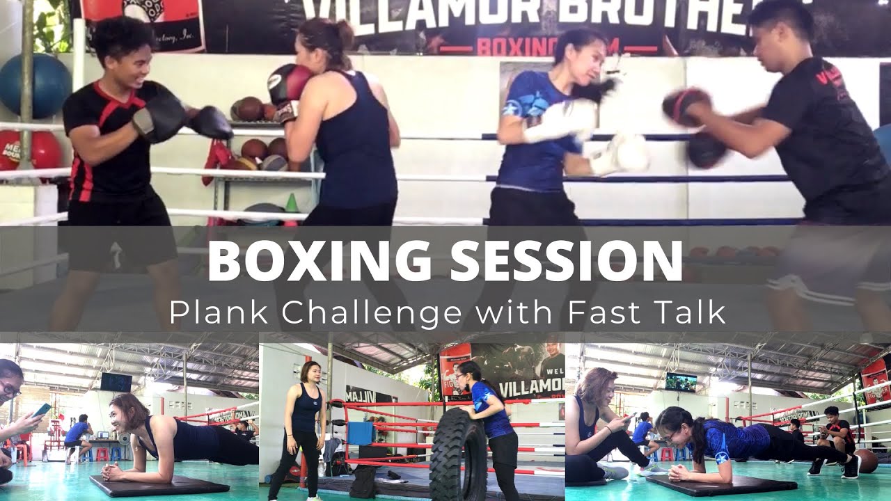 Boxing Session with Plank Challenge and Fast Talk - YouTube