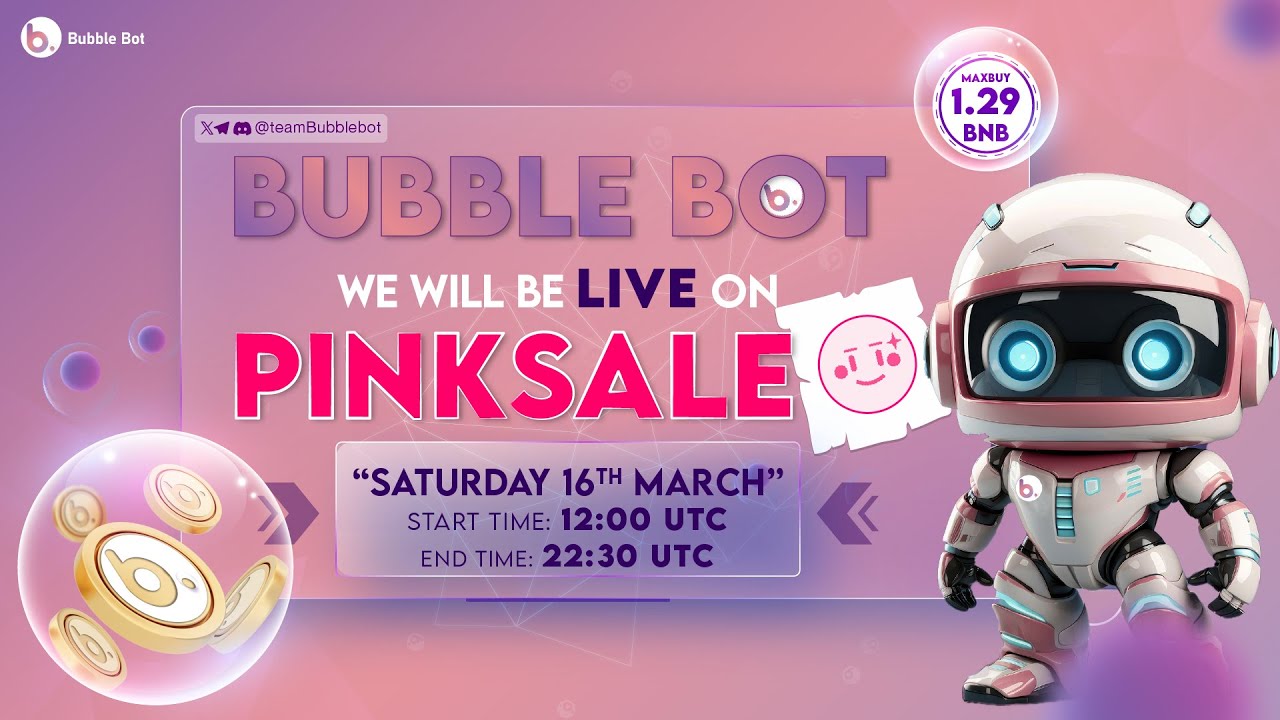 Bubble Bot | Trading Bot | Fair Launch On PinkSale - YouTube