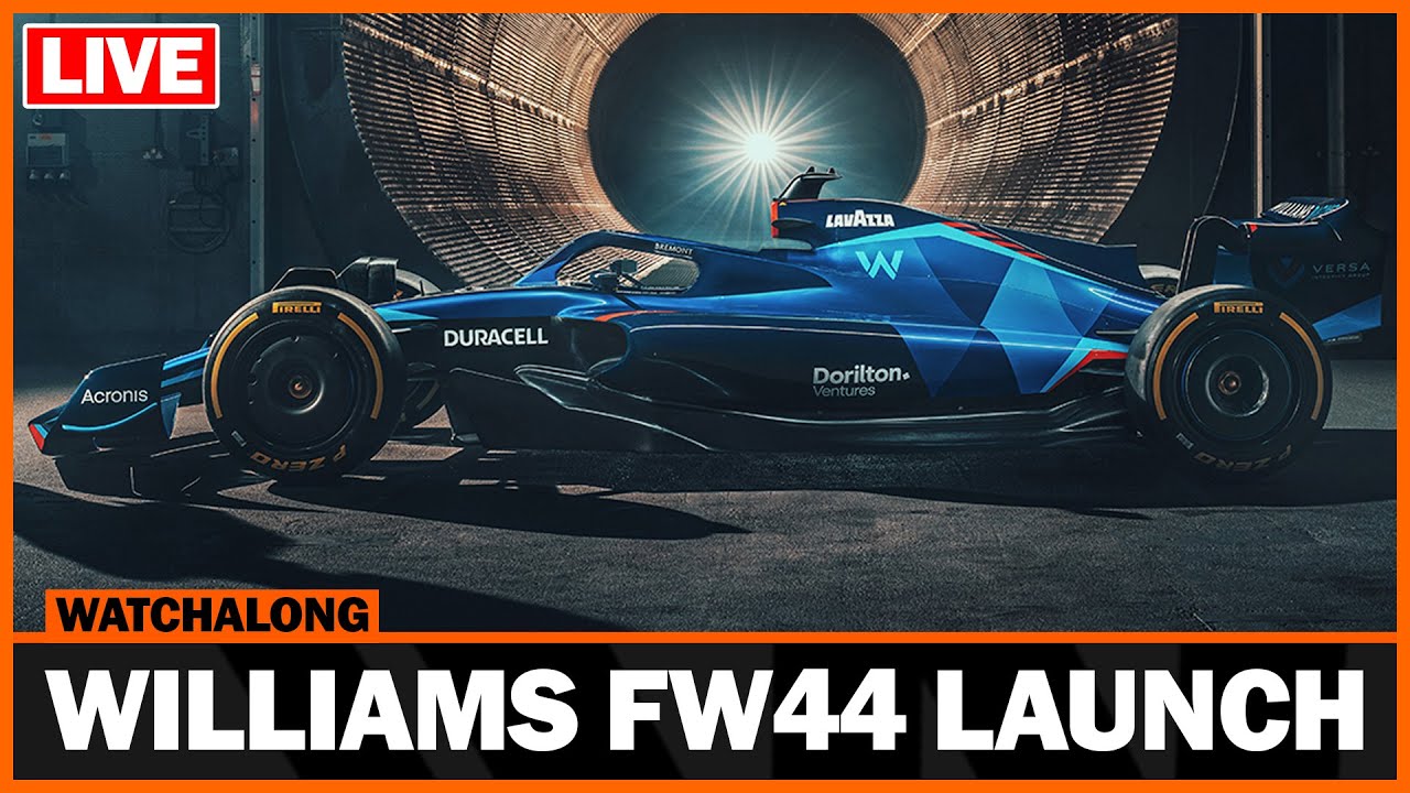 2022 Williams FW44 Reveal Watchalong - YouTube
