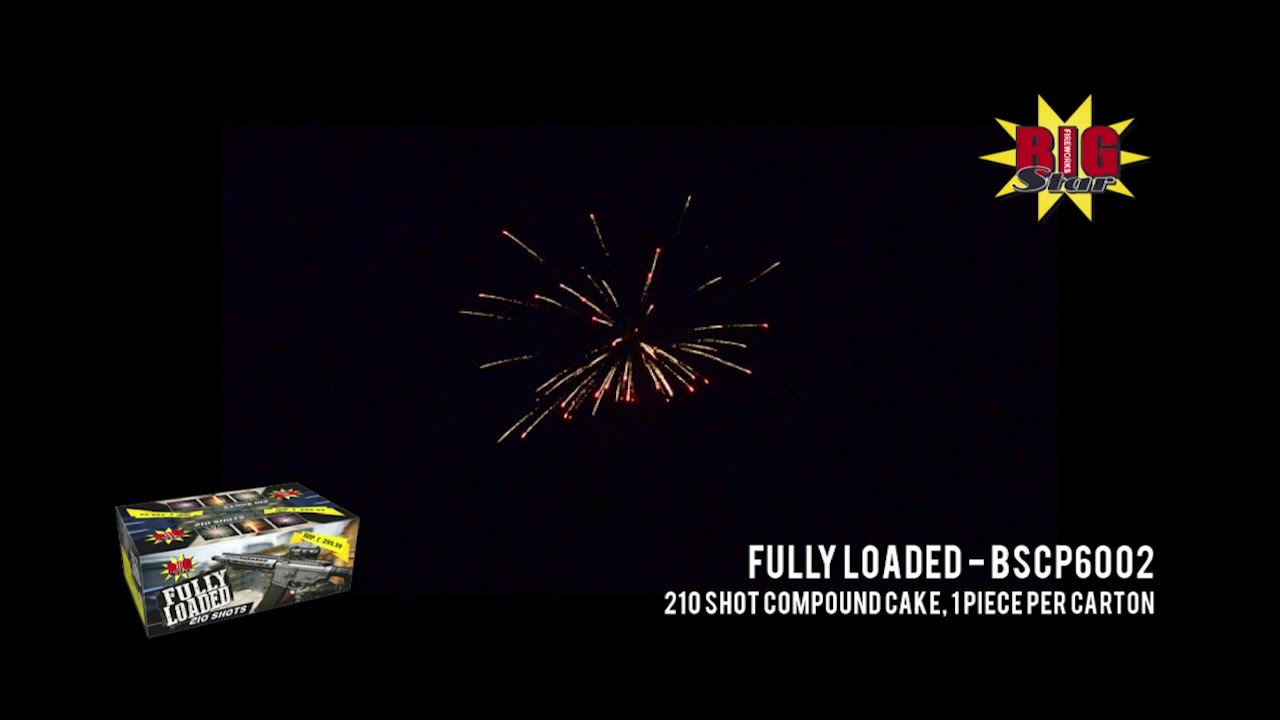 Big Star Fireworks - Cake - BSCP6002 - Fully Loaded - YouTube