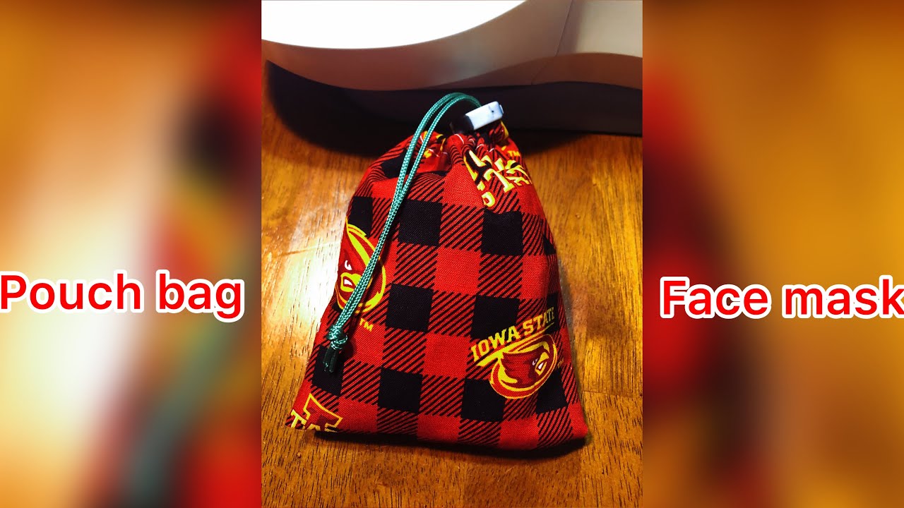 Perfect Pouch bag for Face Mask- All sizes - YouTube