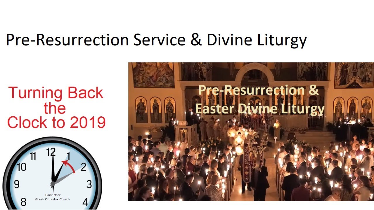 Greek Orthodox Service before the Resurrection & Easter Divine Liturgy ...