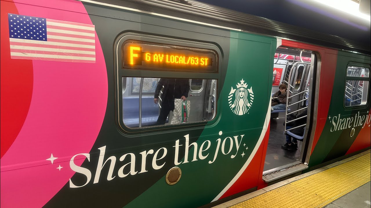 Starbucks Holliday train wrap - YouTube
