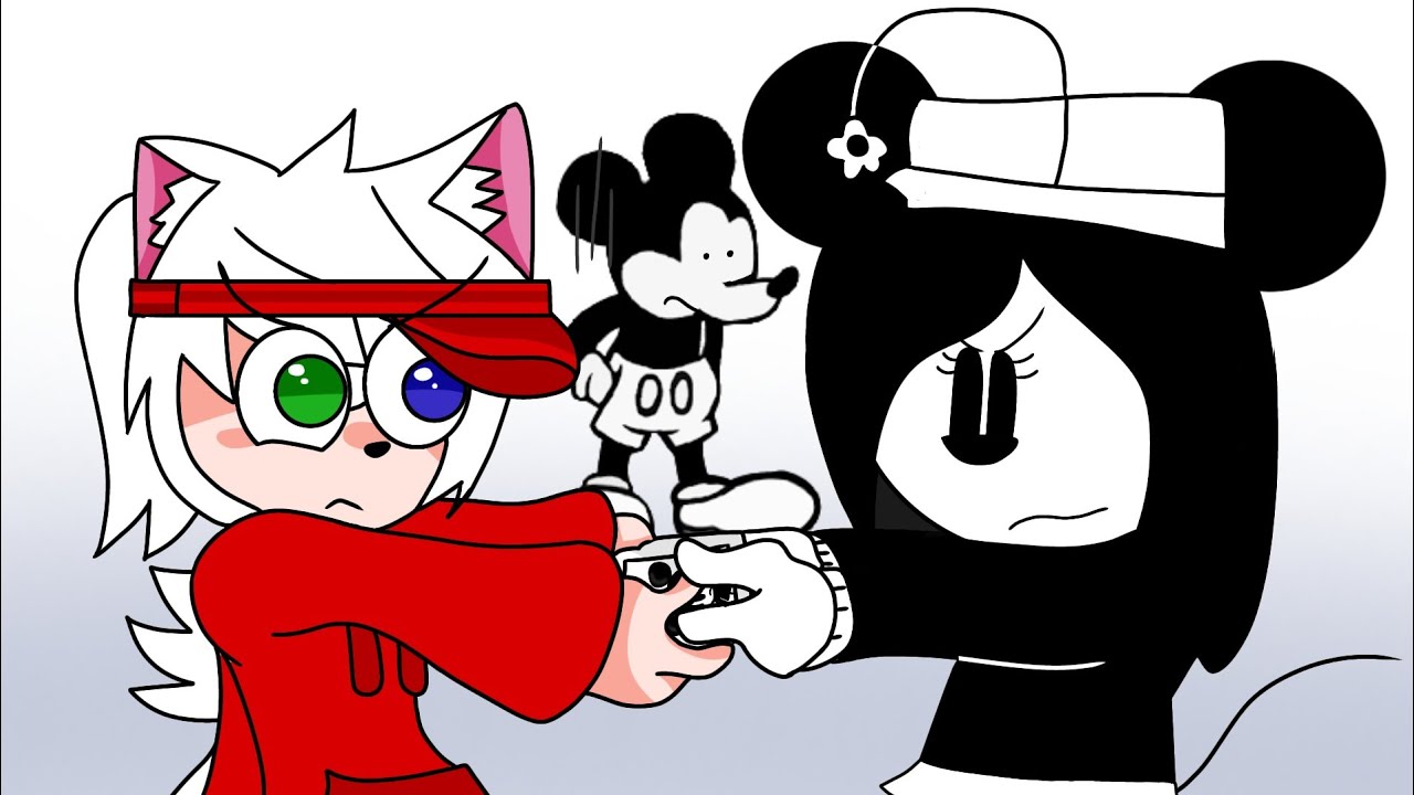 Tug o War [AU] Ft. Chico, Suicide Mouse y Minnie (FNF) //Friday Night ...