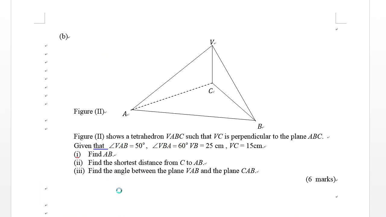 Trigonometry in 3d 3 perpendicular theorem and tetrahedron - YouTube