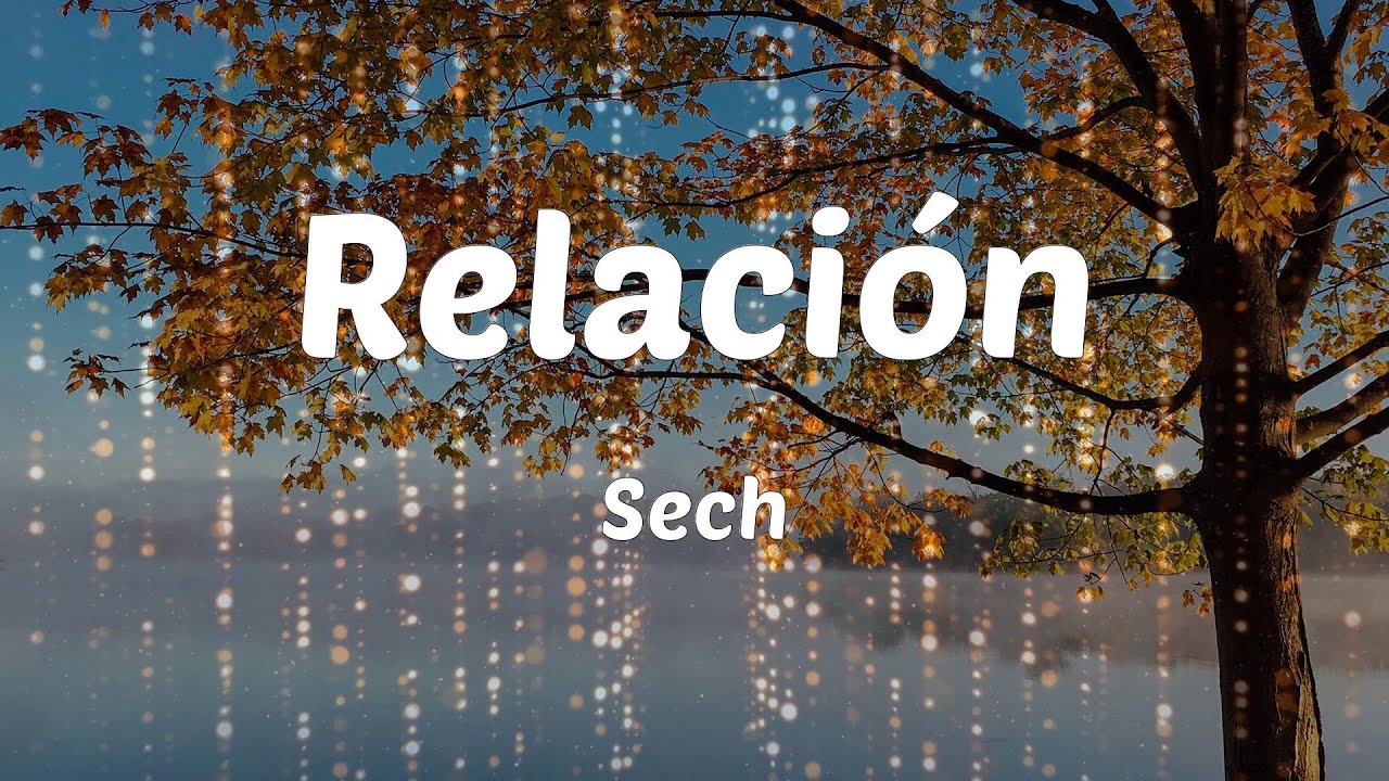 Sech - Relación (Lyrics) - YouTube