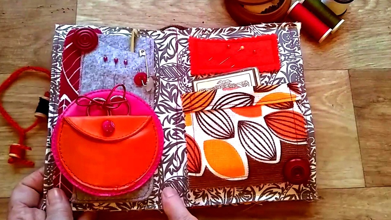 Needlebook Pins & Needles Sewing project Sewing with scraps - YouTube