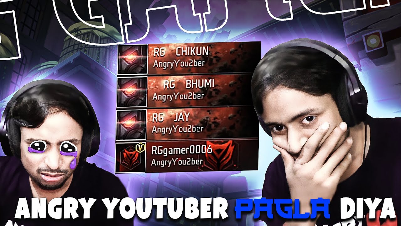 RG GAMER ANGRY ON HIS TEAMMATES 🤬- para SAMSUNG A3,A5,A6,A7,J2,J5,J7,S5 ...