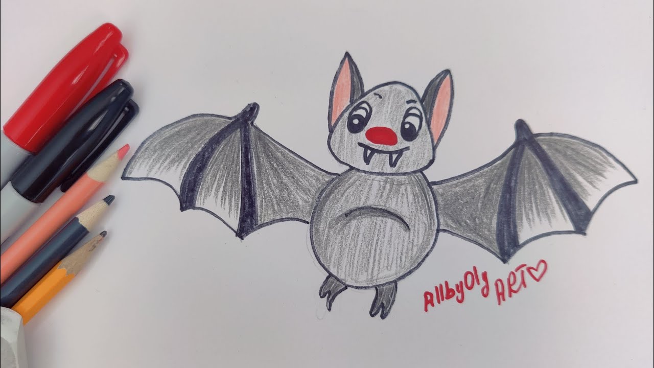 Cum sa desenez un liliac tutorial - YouTube