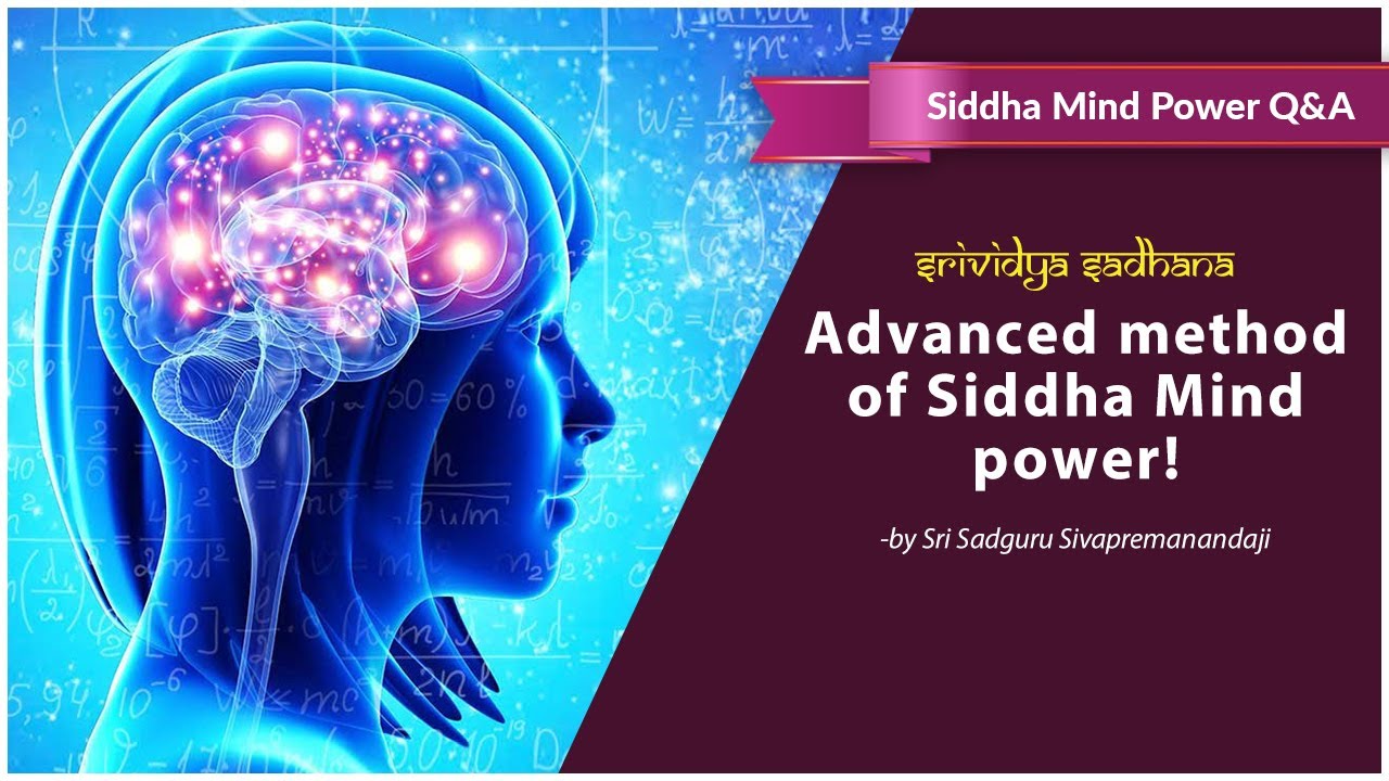 Advanced method of Siddha Mind power! - YouTube