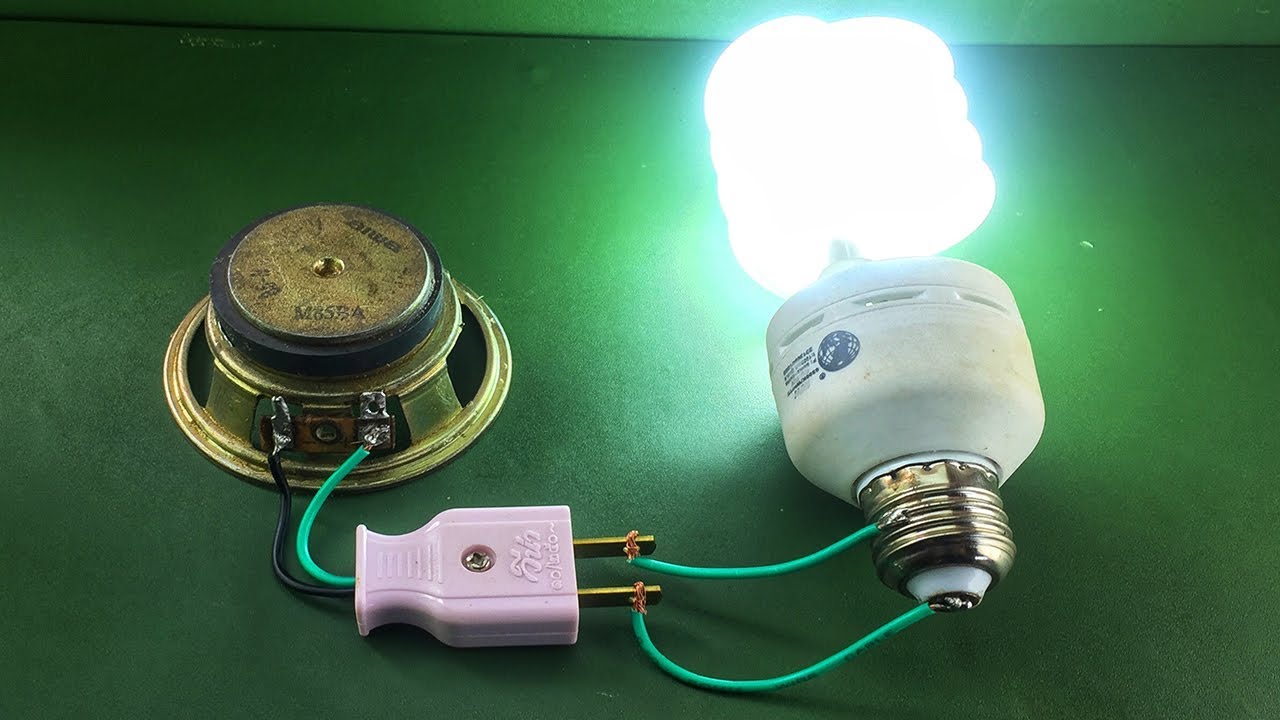 New Free Energy Generator Using Light bulb 220 V With Speaker Magnet ...