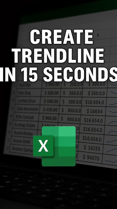 Create TRENDLINES in EXCEL like a Pro in 15 SECONDS 💯 #excel #exceltips #shortsfeed # ...