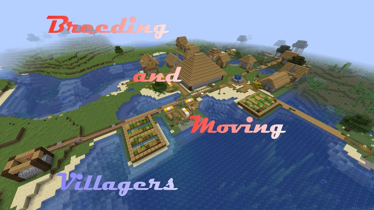 Minecraft 1.15.x Breeding and Moving Villagers | Super Easy! - YouTube