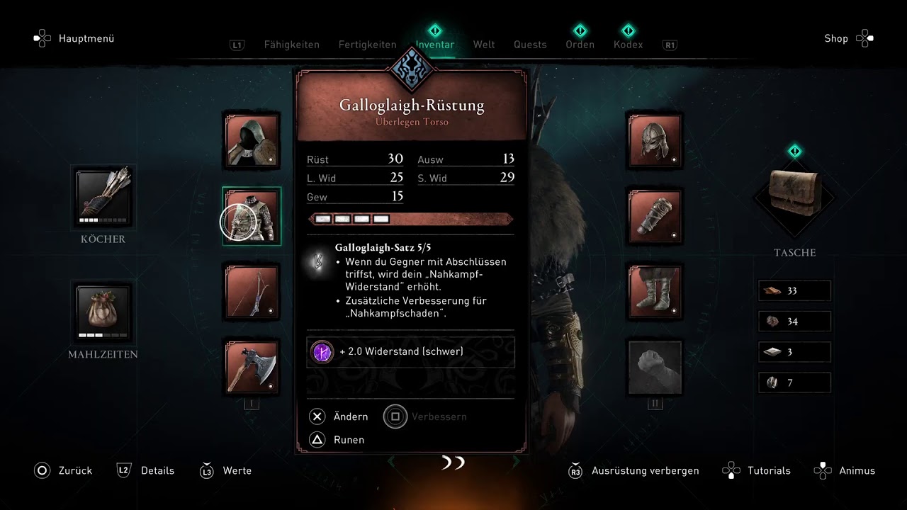 AC:Valhalla Galloglaigh armor set! Best ever - YouTube