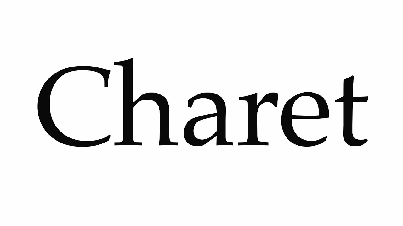 How to Pronounce Charet - YouTube