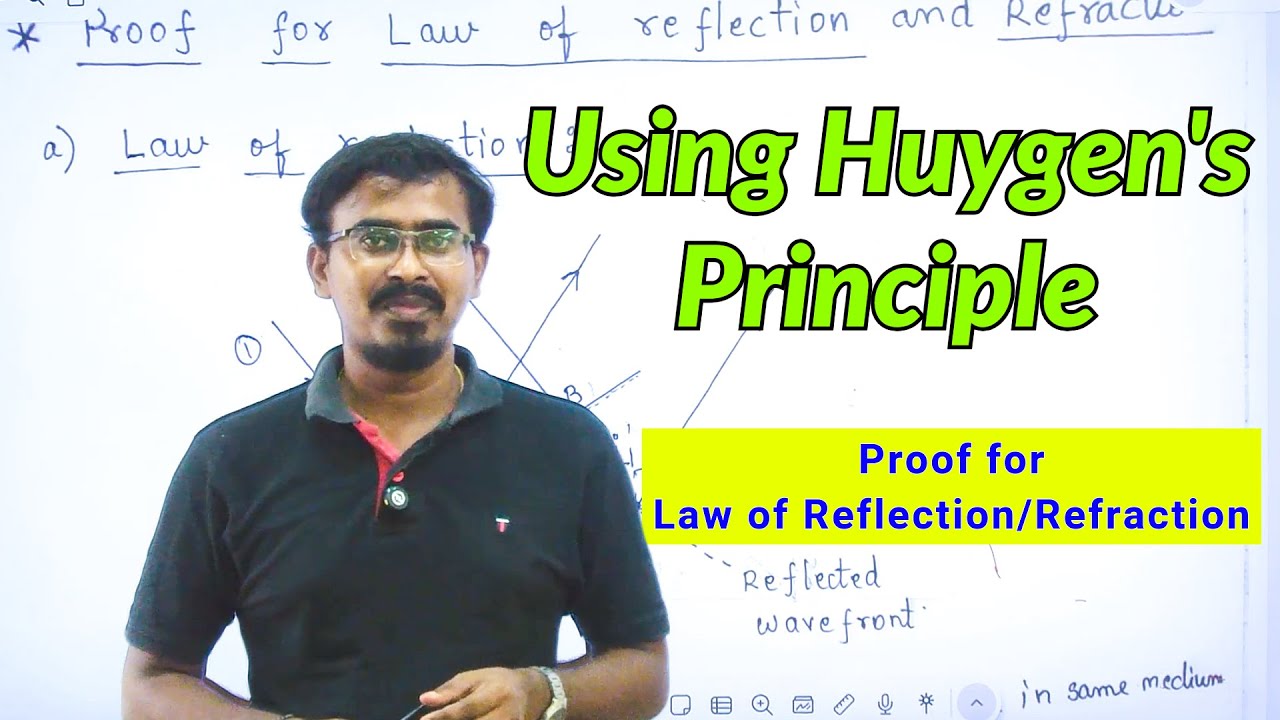 Prove using Huygens Principle | Derive Laws of Reflection & Refraction ...
