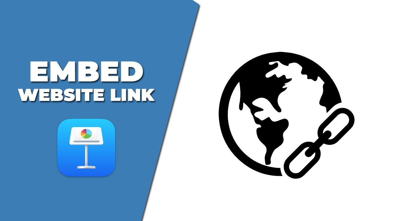 How to embed a website link in keynote - YouTube