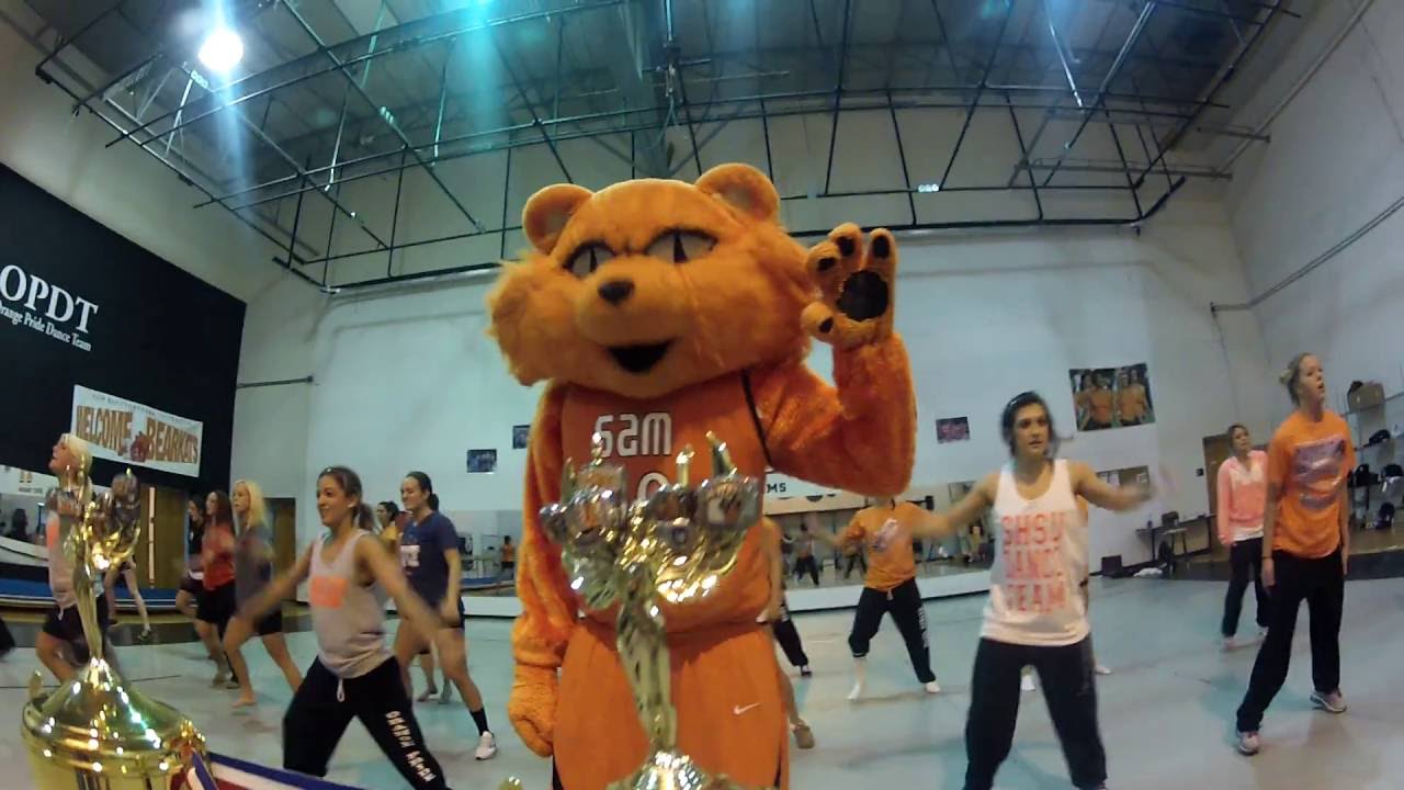 SHSU Orange Pride Dance Team prepares for 2012 NDA Nationals. - YouTube