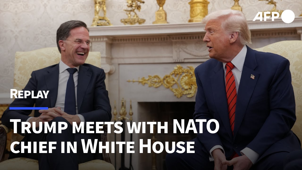 🔴REPLAY: Trump meets with NATO Secretary General Mark Rutte at the ...