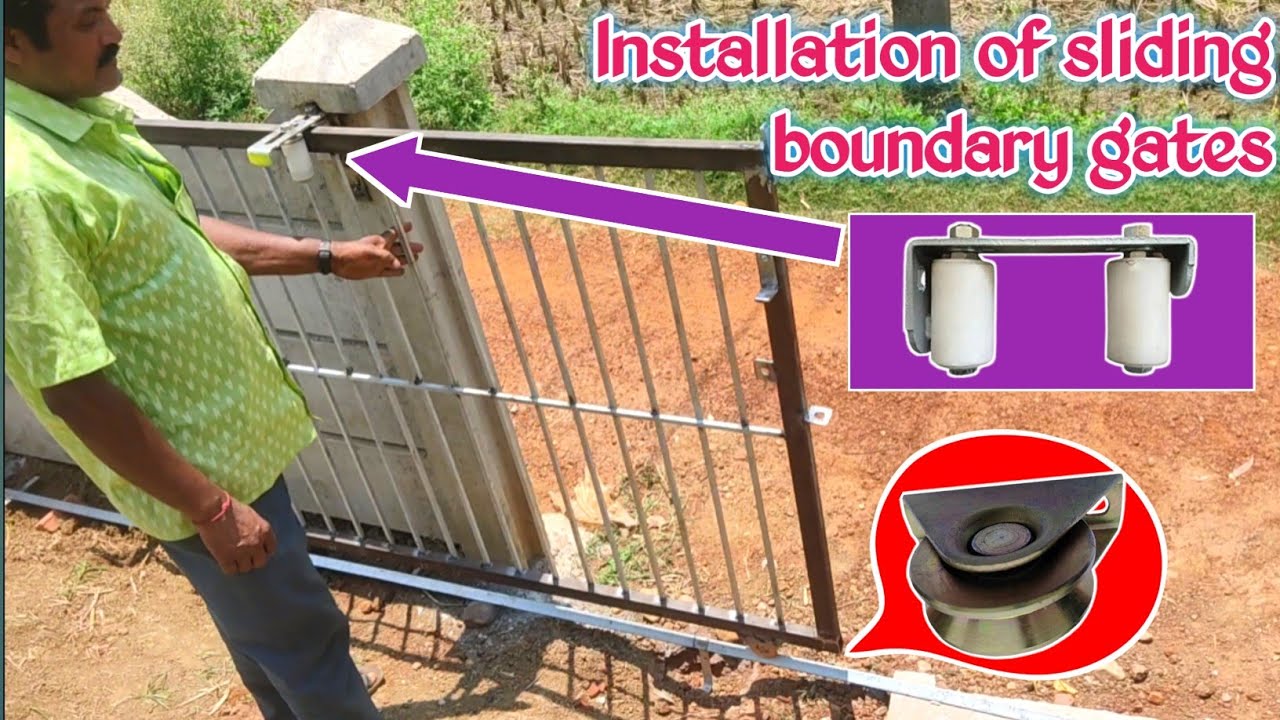 New Simple Sliding Boundary Gate Design..Sliding Boundary Gate Making ...