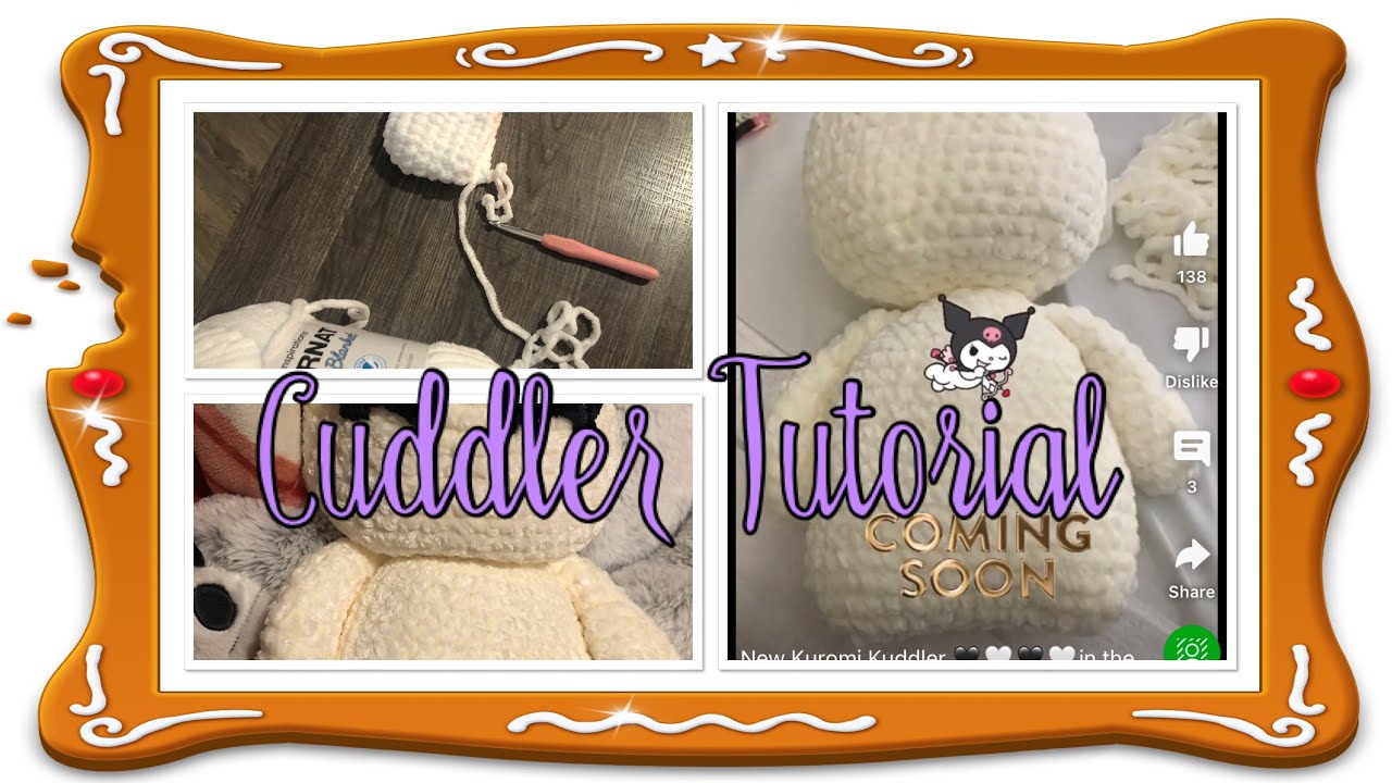 Cuddler Tutorial Velvet Yarn Crochet Project Diy Kuromi Kuddler - YouTube