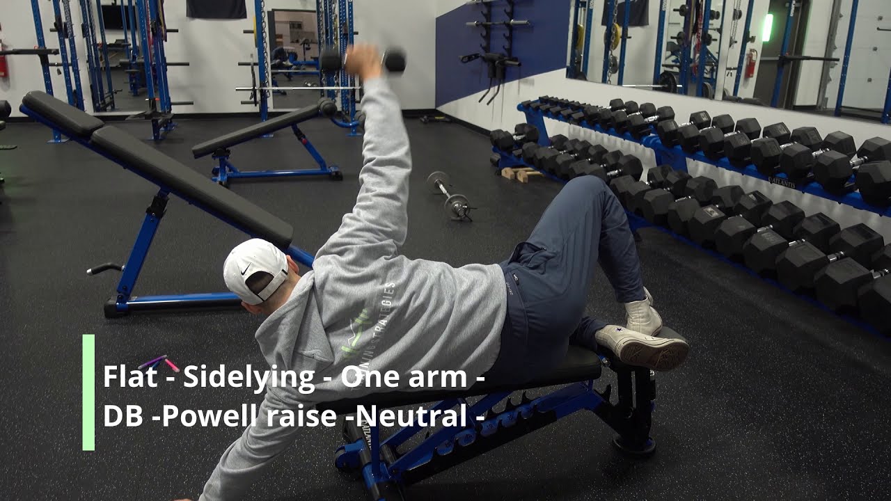 Flat - Sidelying - One arm - DB -Powell raise -Neutral - - YouTube