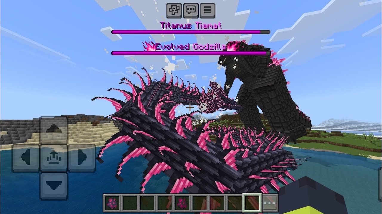 Minecraft PE: Godzilla MOD UPDATE - YouTube