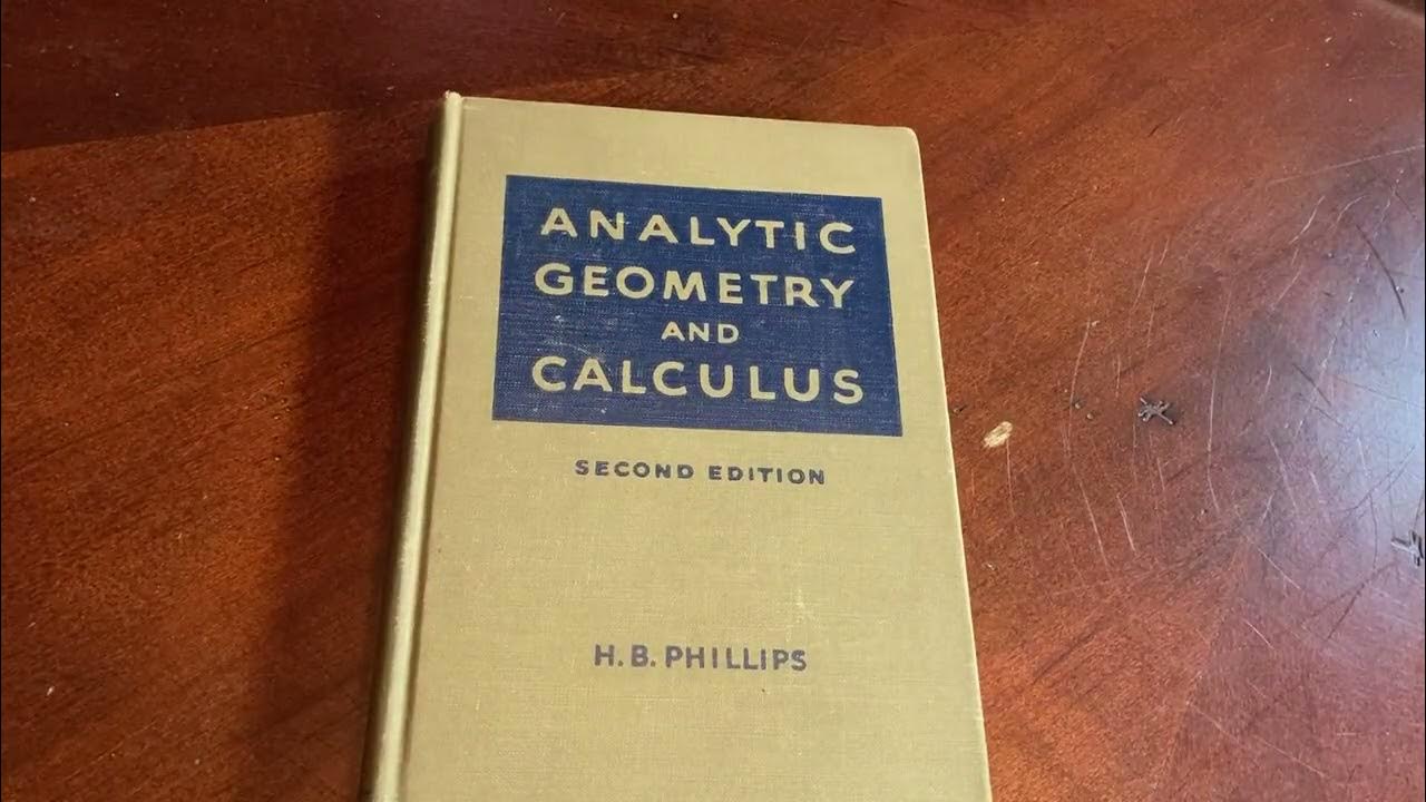 Free Analytic Geometry and Calculus Book with Answers - YouTube