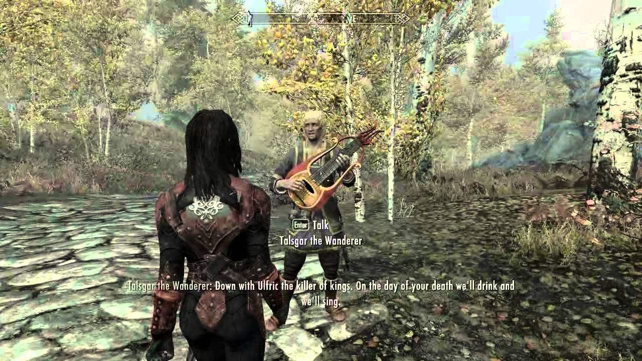 Skyrim Well Deserved Bard Death - YouTube