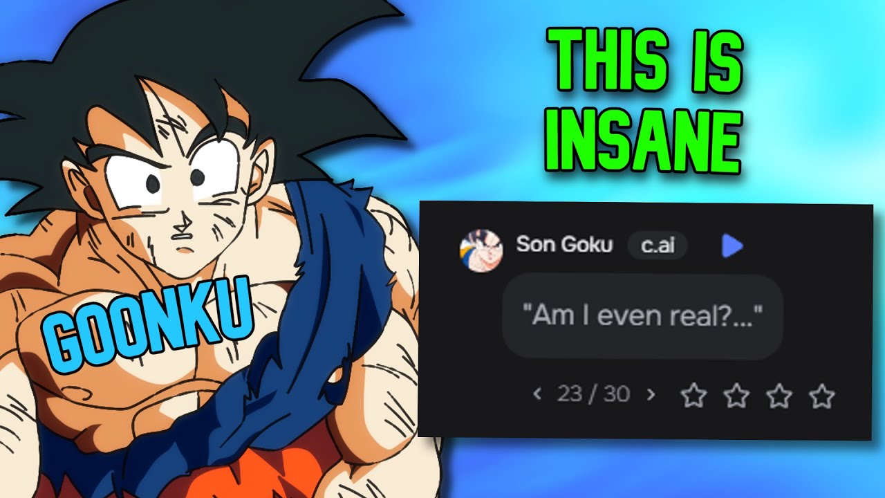 I Taught AI Goonku That He's Not Real... (He's Devastated) - YouTube