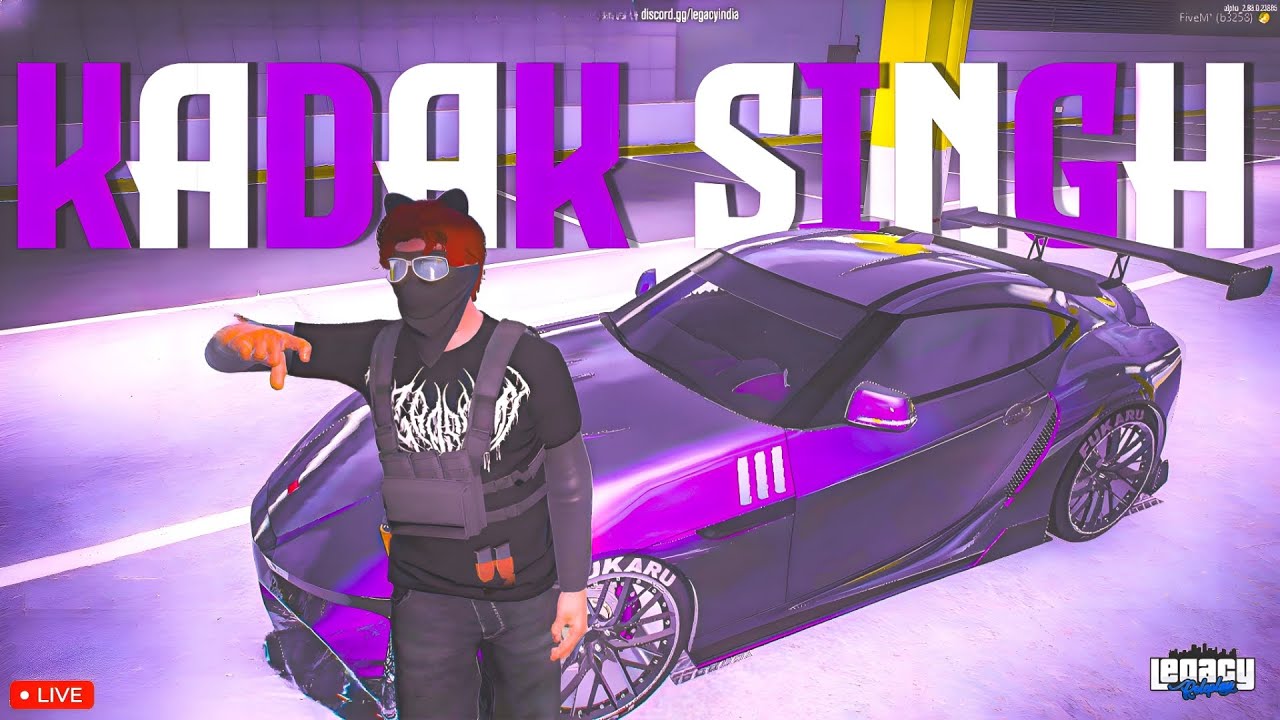 Kadak Singh 🔴 LIVE | Legacy Roleplay India | FiveM Hindi RP | Indian ...