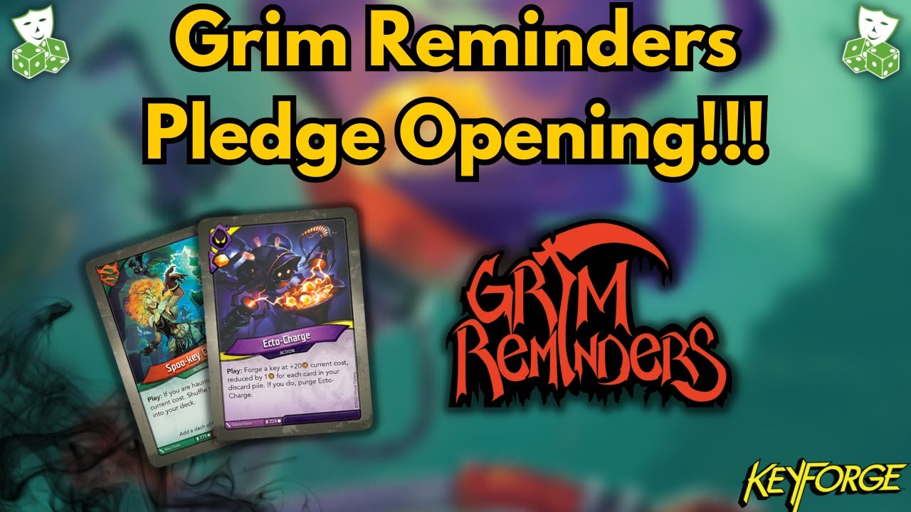 Grim Reminders Gamefound Pledge Unboxing | Reaper of Aember tier - YouTube