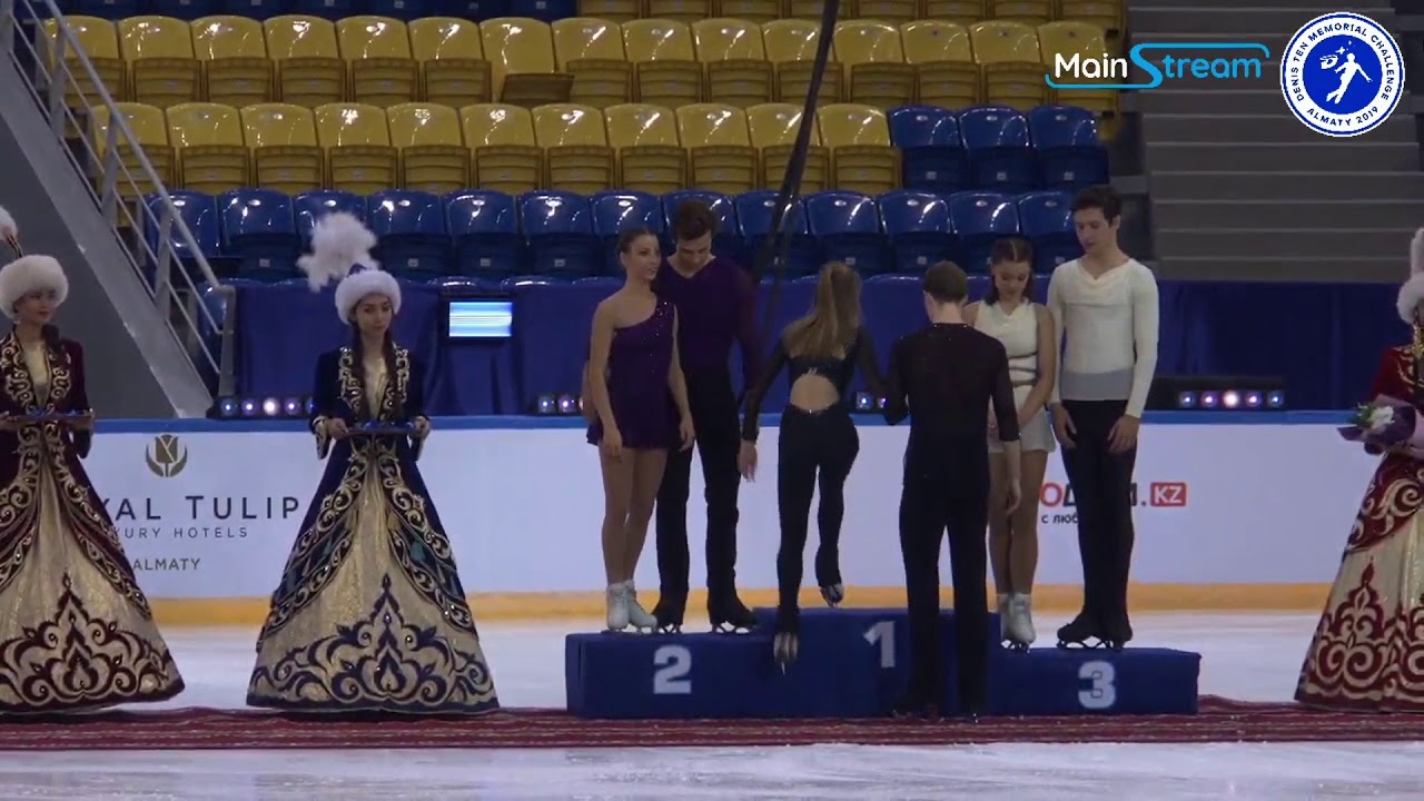 Denis Ten Memorial Challenge 2019 - Victory Ceremony - Senior Pairs ...
