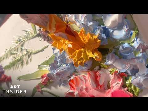 These 3D Frosted Flowers Are Made Of Paint | Insider Art