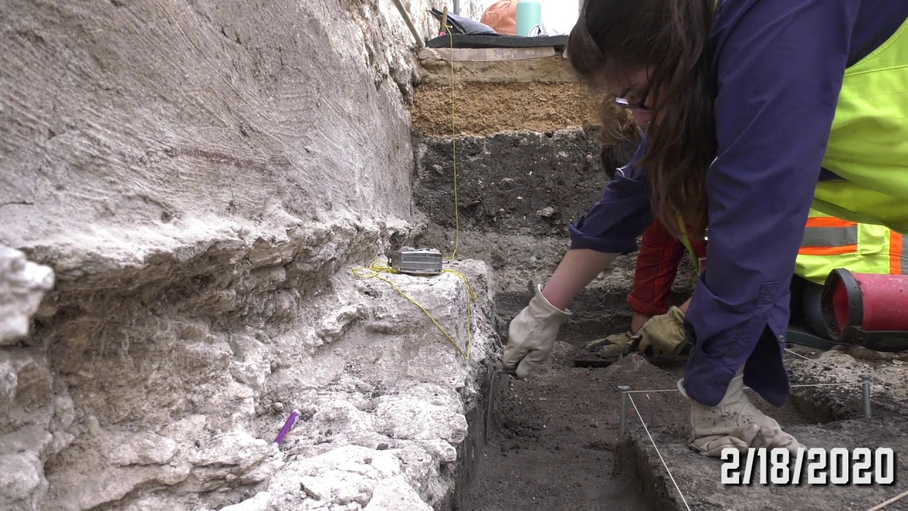 Archaeology Update - Inside Look at Excavation Unit 9B - YouTube