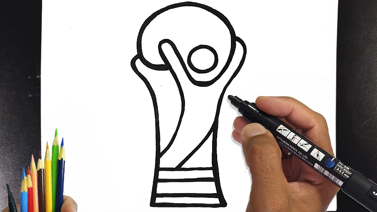 Como Desenhar TAÇA da COPA DO MUNDO CATAR 2022 (FÁCIL) | TROFÉU da ...
