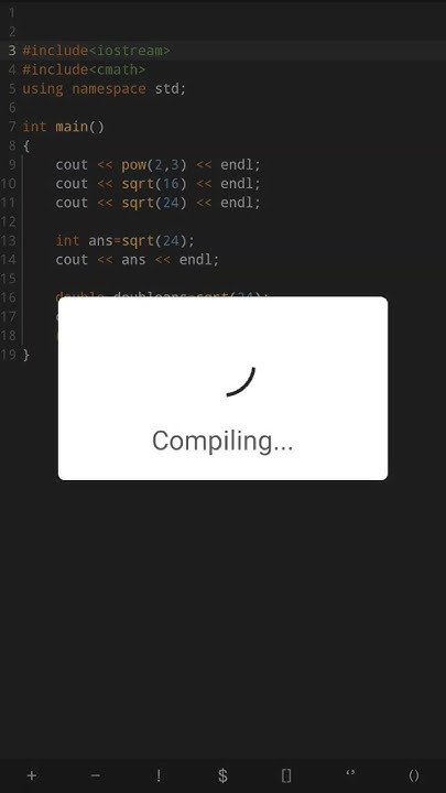 standard library function inbuilt function pow and sqrt use #program # ...