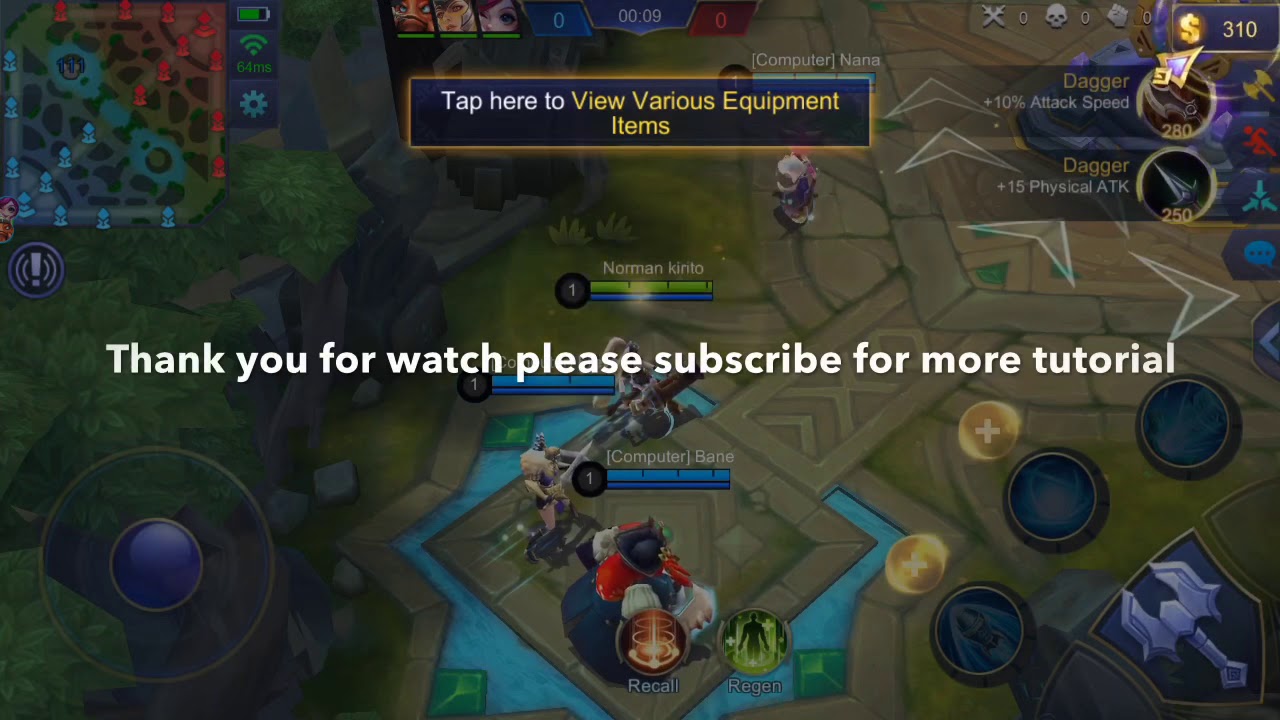 Tutorial mobile legends for beginners part 1 - YouTube