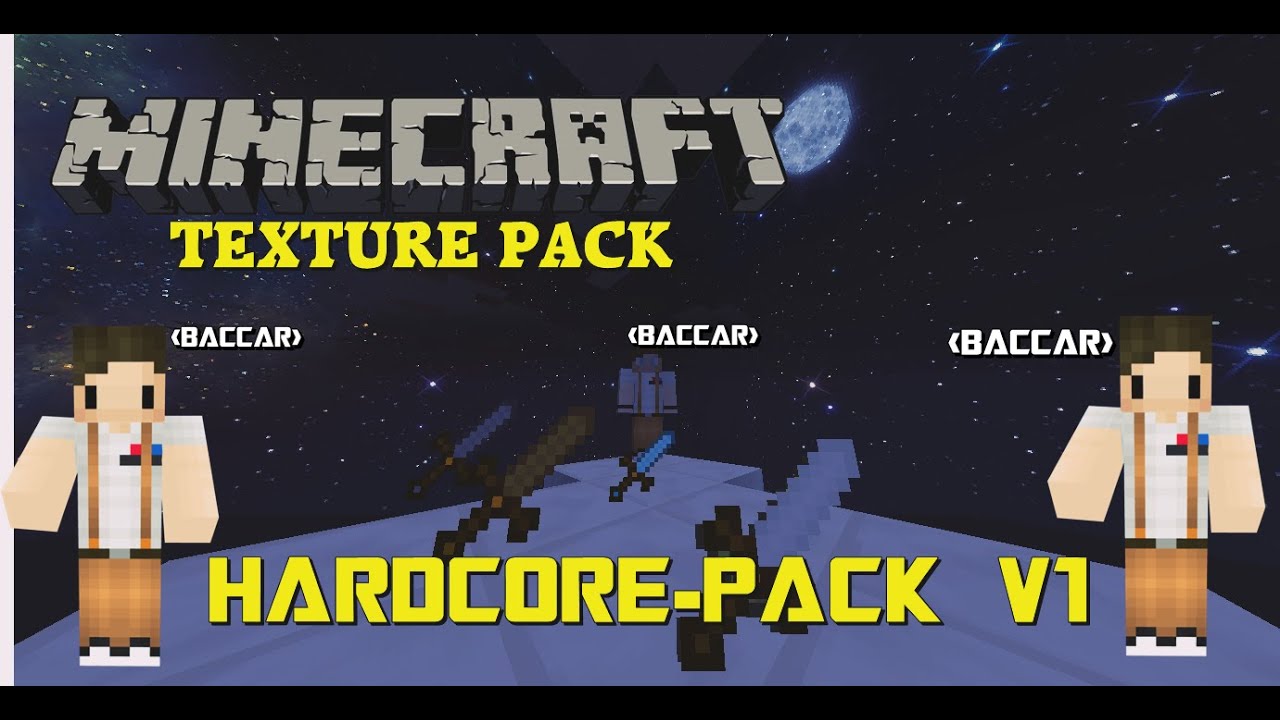 MINECRAFT TEXTURA:HARDCOREPACK V1 LIKE? BOTE EM 720P - YouTube