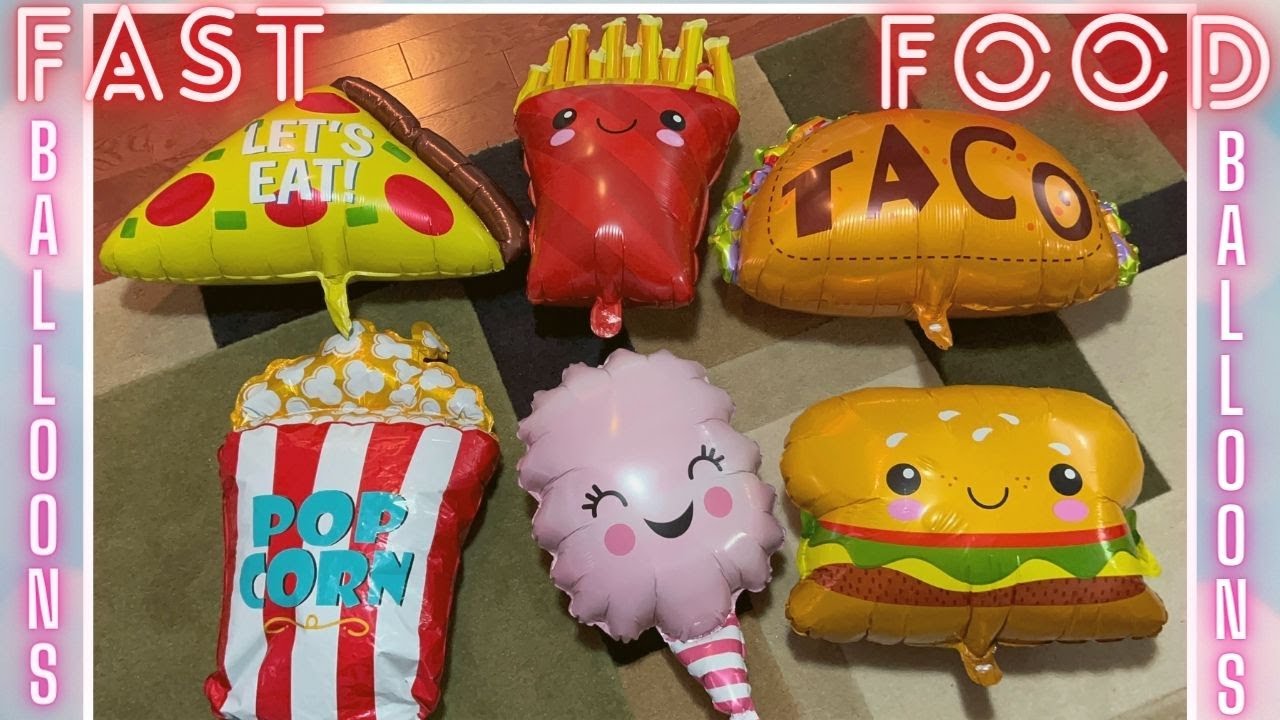 Blowing Balloons- fast food balloons - YouTube