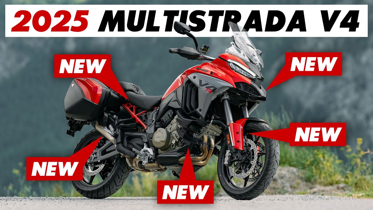17 Key Updates For The 2025 Ducati Multistrada V4, V4S & Pikes Peak ...