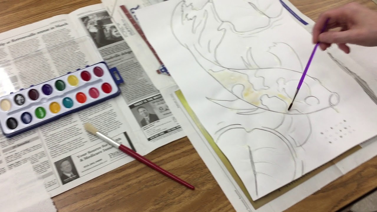 Glue Drawing Part 2 - YouTube