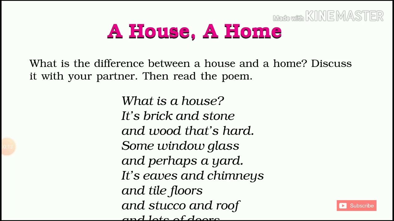 'A House a Home' Class 6 NCERT Poem Audiobook - YouTube