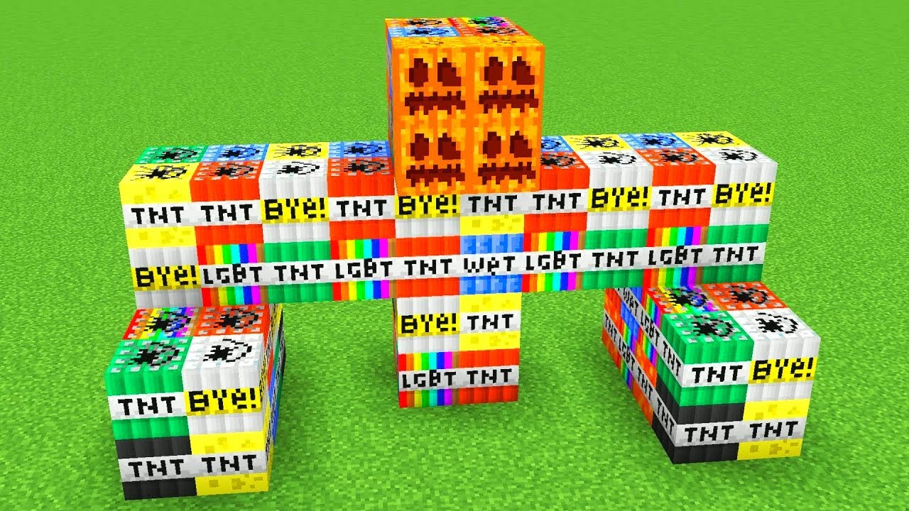 how to create a super golem from all the tnt ? / minecraft - YouTube